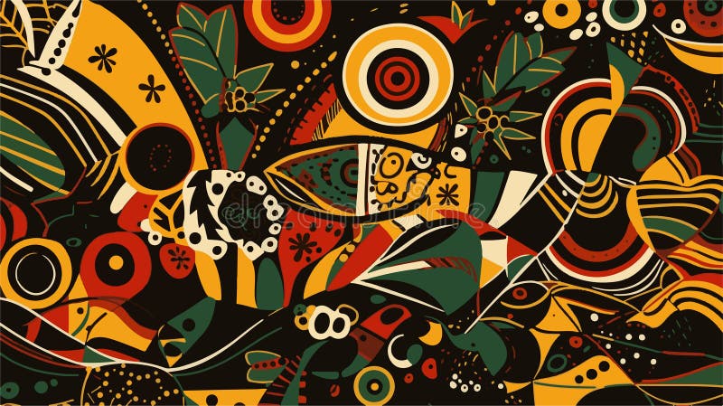 Abstract Pattern in Native African Style. Vector Illustration Stock ...