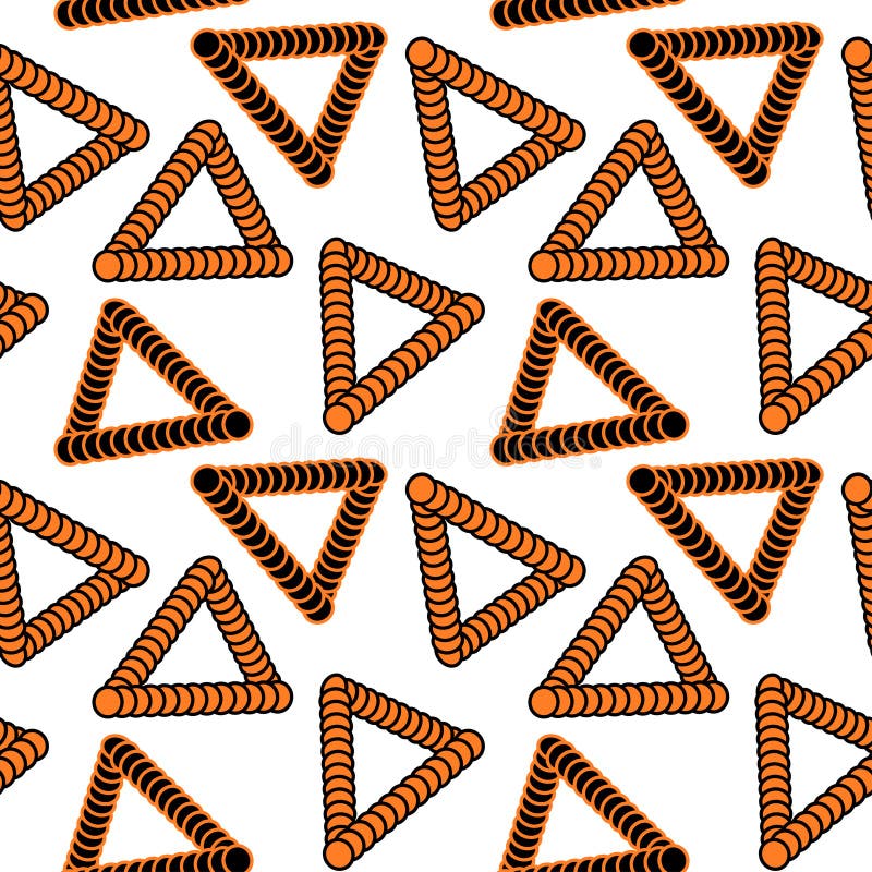 Abstract Pattern of Orange Triangles Stock Vector - Illustration of ...