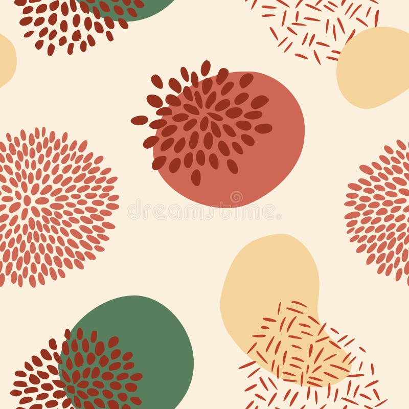 Abstract Pattern with Organic Shapes, Plants, Nature Texture. Organic ...