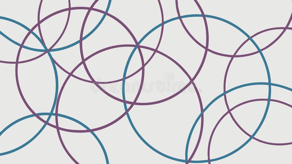 Abstract Pattern of Overlapping Circles, Geometric Design Vector Design Generative AI Stock ...