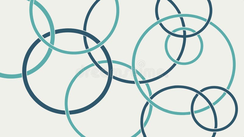 Abstract Pattern of Overlapping Circular Shapes Vector Design Generative AI Stock Illustration ...