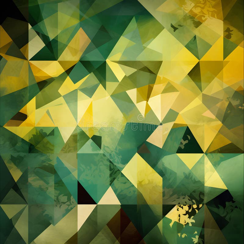 An Abstract Pattern of Overlapping Triangles in Shades of Generative AI ...