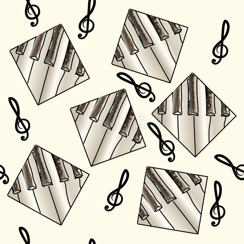 Piano Keys Pattern Seamless. Stock Vector - Illustration of musical ...
