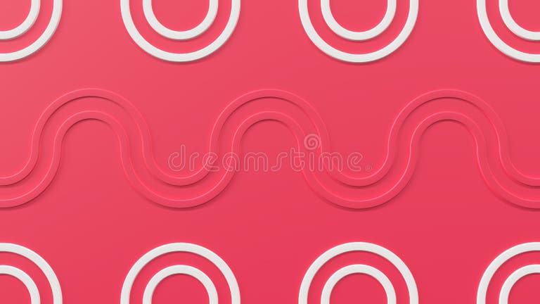 Abstract Pattern Pink Curved Lines Stock Illustration - Illustration of ...