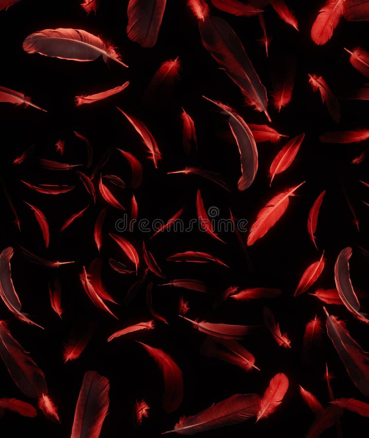 Falling Feathers Abstract Pattern Stock Image - Image of lightness ...