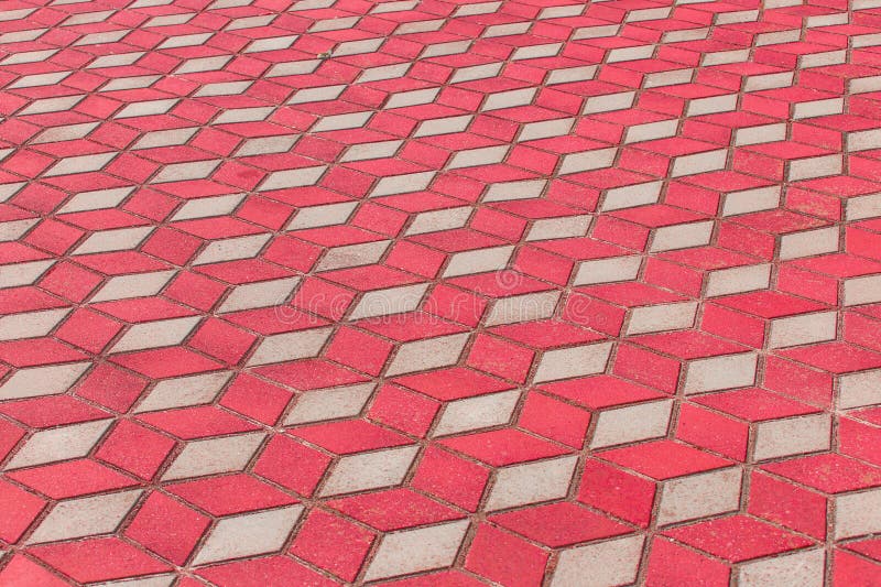 Abstract Pattern Red Light Color Pavement Tile Street Road Surface City ...