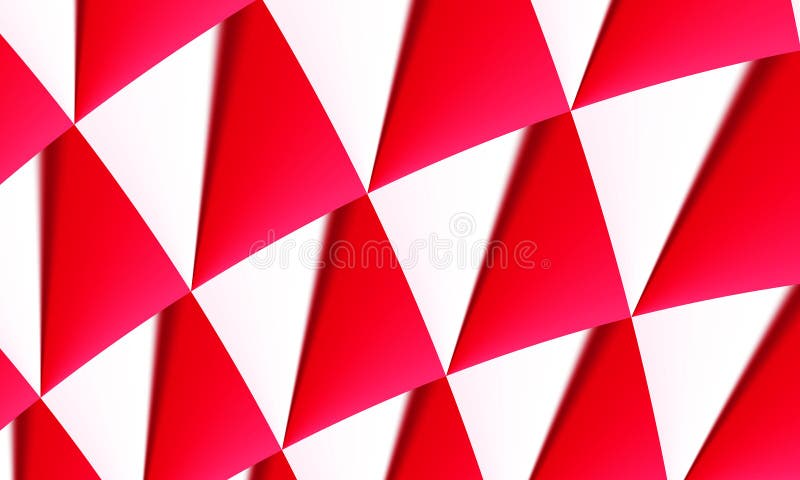 Abstract Pattern with Red Triangles on White Stock Illustration ...