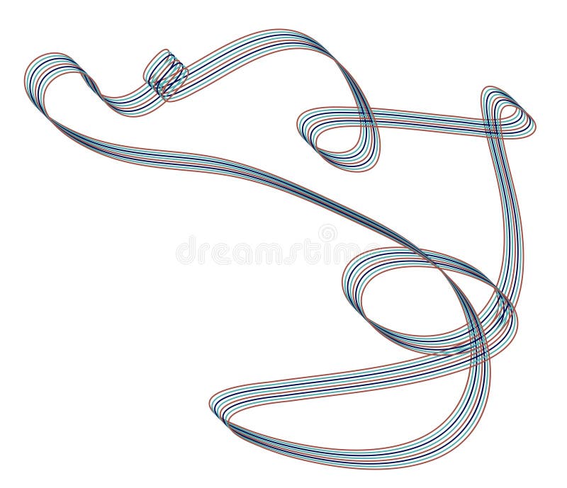 Abstract pattern - ribbon stock vector. Illustration of decoration ...