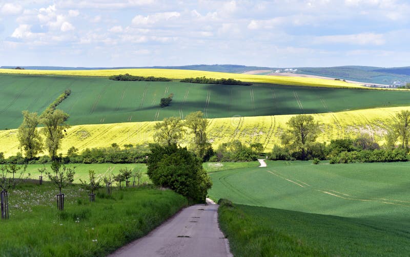 Rolling Summer Landscape of Moravia Stock Image - Image of farming ...