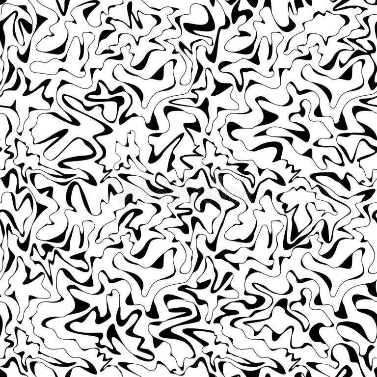 Abstract Pattern. Seamless Texture with Smooth Curved Lines, Loops ...