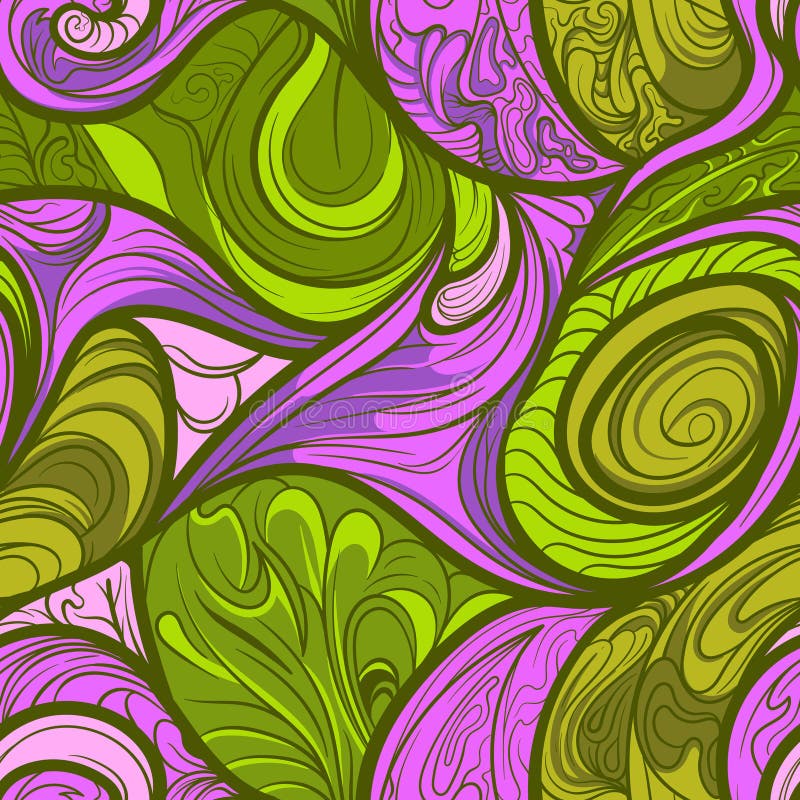 Abstract Pattern with Seamless Waves of Thin Lines with Thick Lines and ...