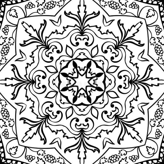 Abstract Pattern for Shawl. Stock Illustration - Illustration of asian, oriental: 85279046