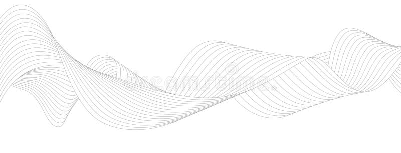 Abstract Pattern of Smooth Wavy Lines. a Template for Packaging Design ...