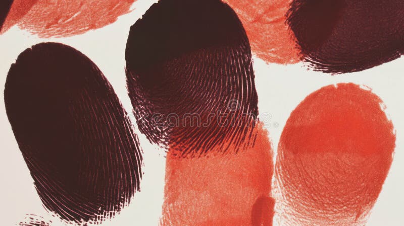 Abstract Pattern of Smudges and Fingerprints in Red and Black Stock ...