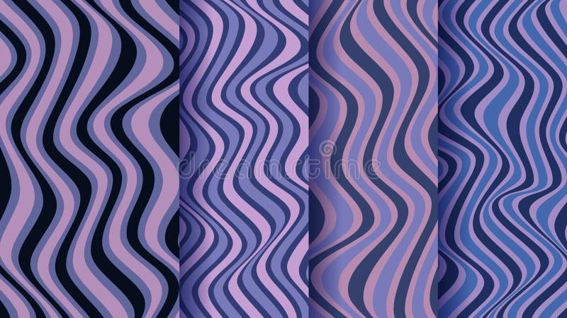 Abstract Pattern. Texture with Wavy, Curves Lines. Optical Art ...