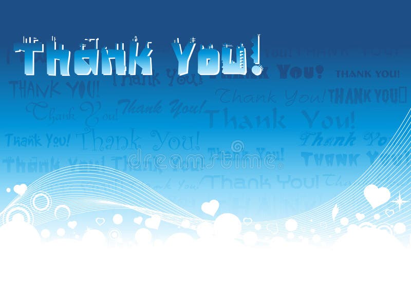 Abstract Pattern Thank You Background Stock Vector - Illustration of ...