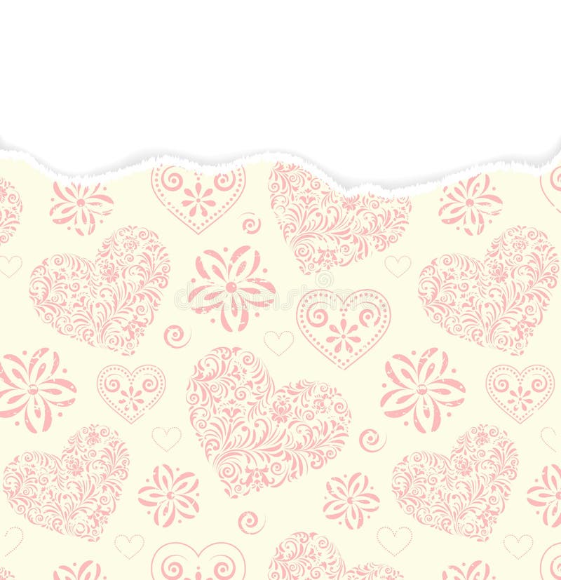 Abstract Pattern with Torn Paper Stock Vector - Illustration of page ...