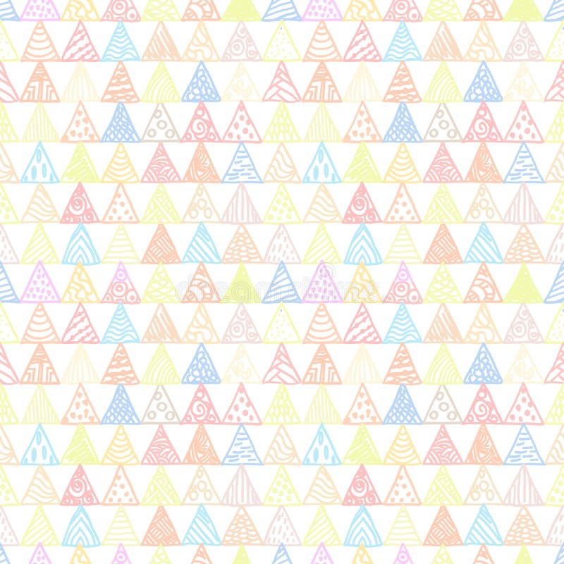 Abstract Pattern of Triangles Light Pastel Stock Vector - Illustration ...