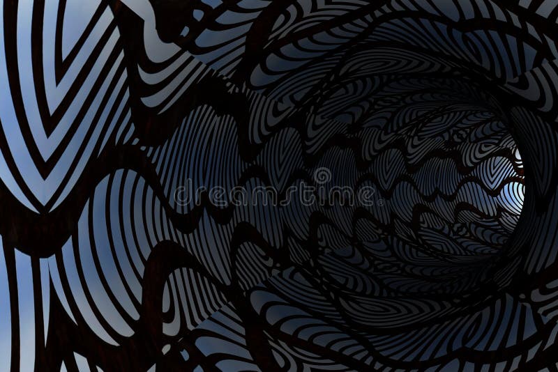 Abstract Pattern Tunnel stock illustration. Illustration of hall ...