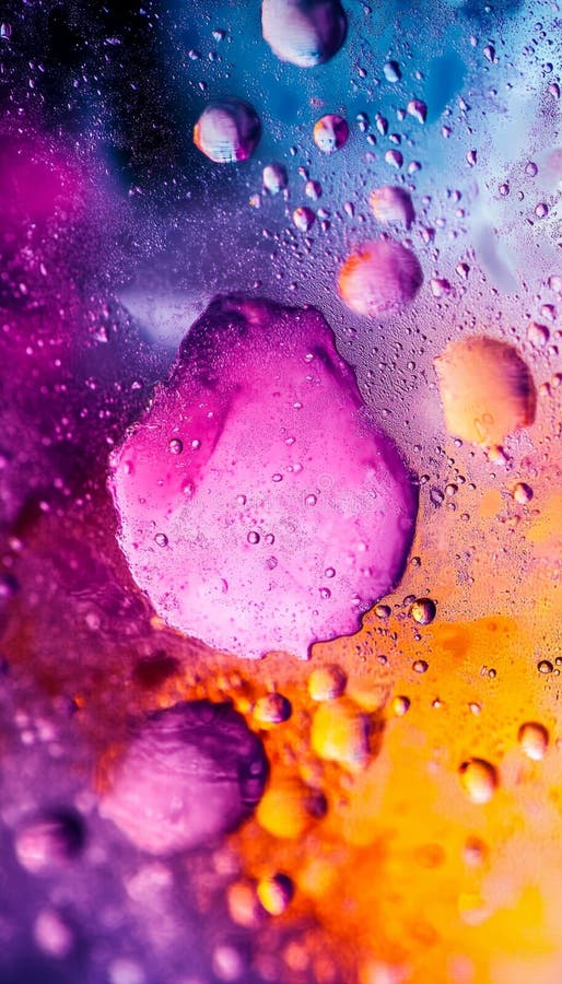 Abstract Pattern of Vibrant Neon Chartreuse, Soft Lavender, Pink Color ...