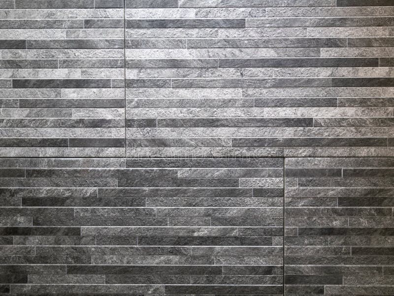 Abstract Pattern Wall Made of Grey Granite Stones Thin Blocks Bricks ...