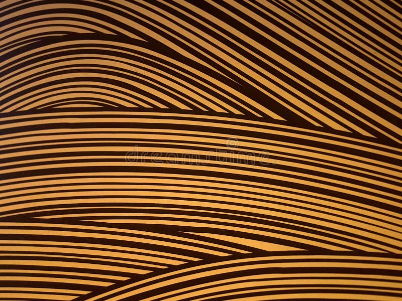 Abstract Pattern. Wave Line Design Black and Orange Gold. Curves Lines ...