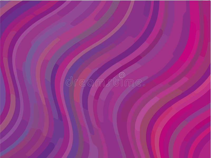Abstract Pattern with Wave Lines. Minimal Design. Blue-violet ...