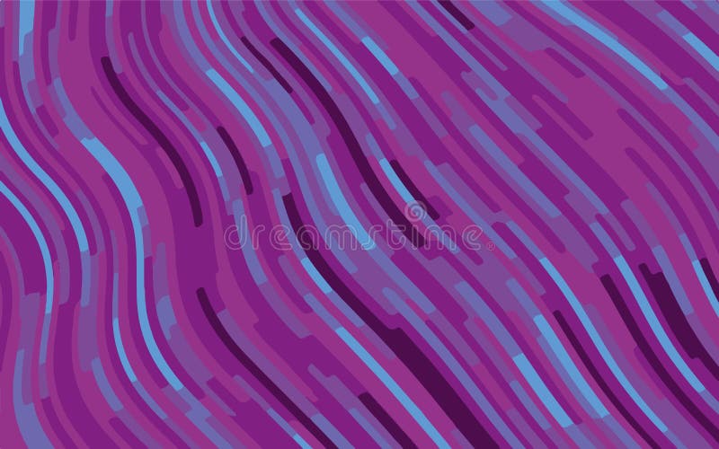 Minimal Design. Abstract Pattern with Wave Lines. Violet Striped ...