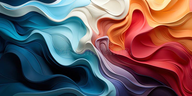 An Abstract Pattern in Which Experiments with Colors and Forms Create ...