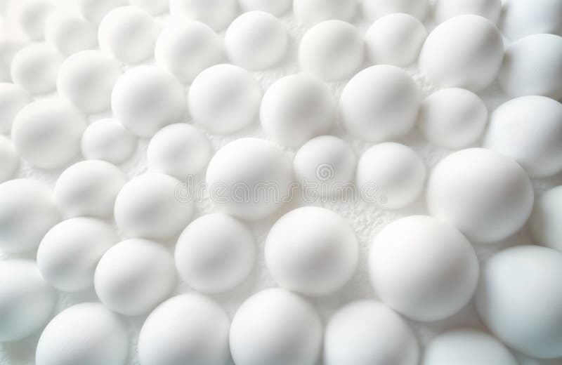 Abstract Pattern of White Round Shapes. Close Up View of Textured ...