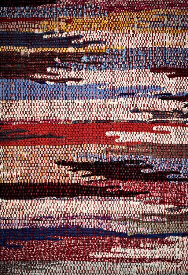 Abstract Pattern on Woven Carpet Stock Image - Image of pattern ...