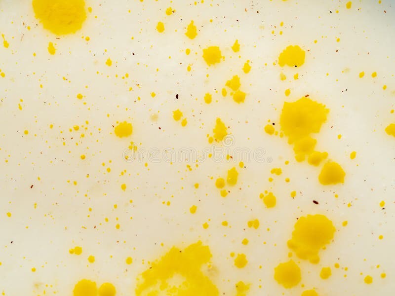 Abstract Pattern of Yellow Paint Splashes and Spots on Bright ...