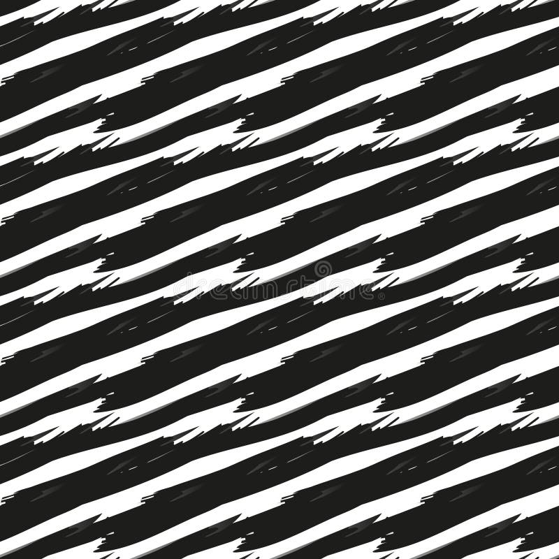 Abstract Pattern for Zebra Stripes As Seamless Stock Illustration ...