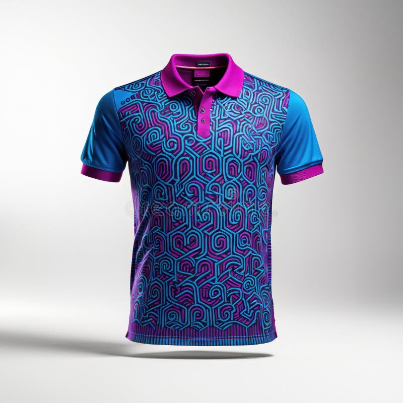 Abstract Patterned Polo Shirt Design. Stock Illustration - Illustration ...