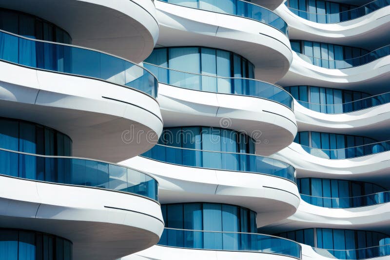 The Abstract Patterned Wall of a Contemporary Structure, Featuring ...