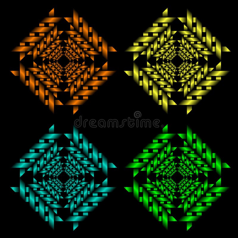 Abstract patterns stock vector. Illustration of plait - 20121712