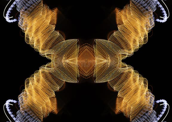 Abstract Composite Patterns of Artificial Light Sources Stock ...