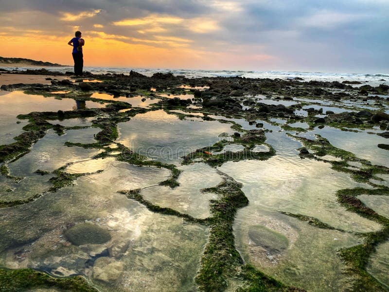 Abstract Patterns on the Beach at Sunrise Stock Image - Image of escape ...