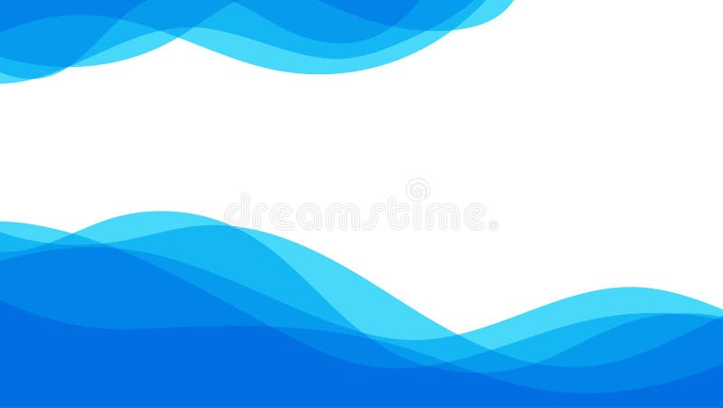Abstract Patterns Blue Sea Ocean Wave Banner Vector Background Stock ...
