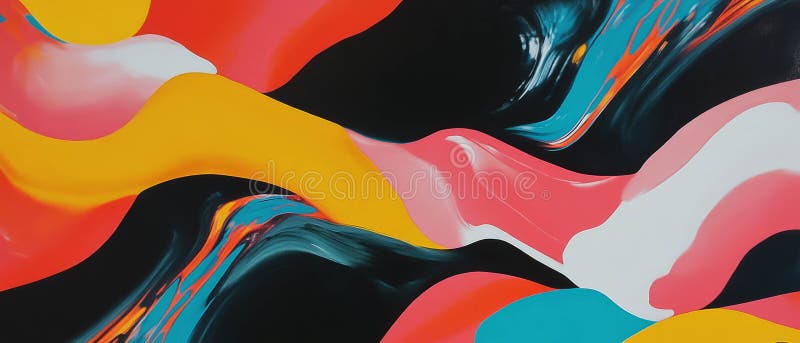 Abstract Patterns Conveying Rhythm and Visual Harmony in Vibrant Colors ...