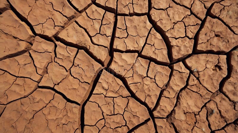 Abstract Patterns of Cracks in Clay Dry Land, Nature Background of ...