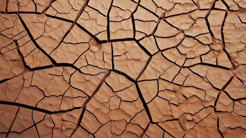 Abstract Patterns of Cracks in Clay Ground with Deep Fissures, Arid ...