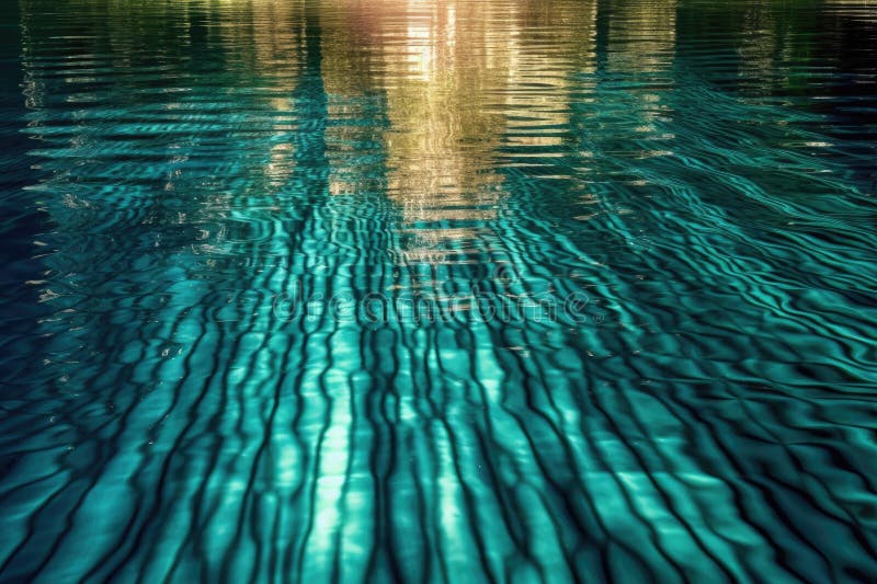 Abstract Patterns Created by Light Rays in a Shallow Pool Stock ...
