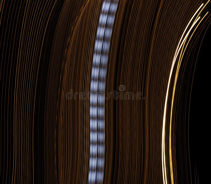 Long Camera Exposures of Artificial Light Sources at Night Stock Photo ...