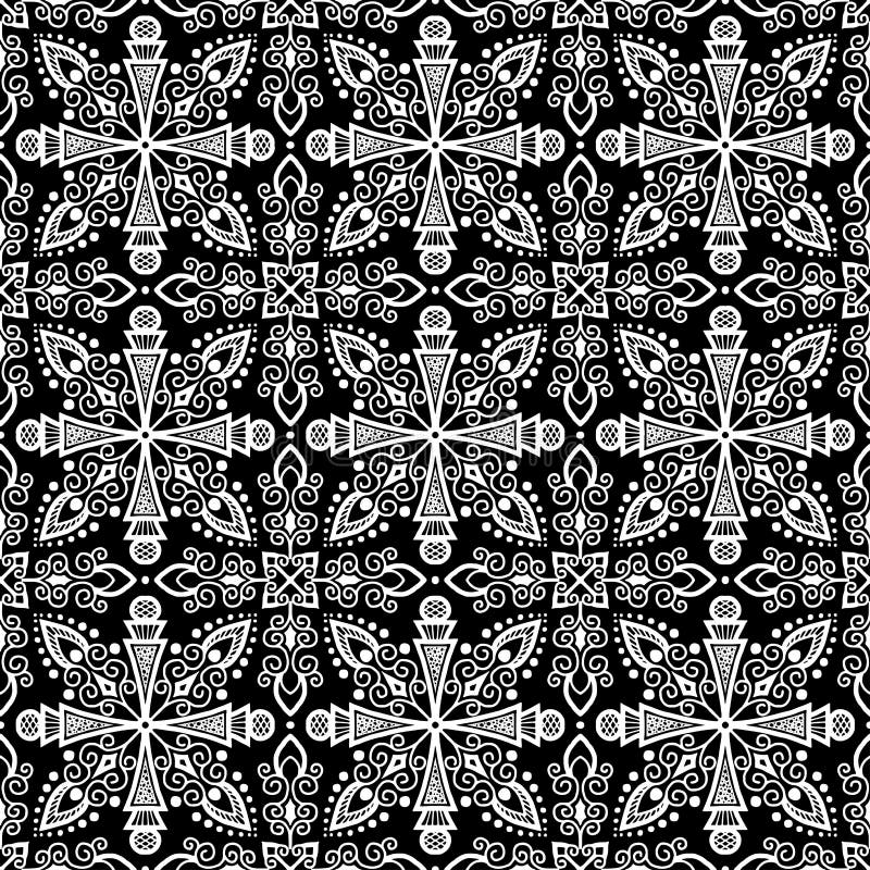 Abstract Patterns Cross and Whit Stock Illustration - Illustration of ...