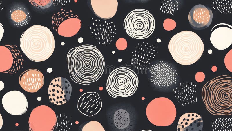 Abstract Patterns Emerge in Digital Art Set Against a Black Background ...