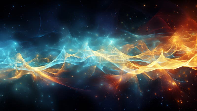 Particles Forming Abstract Quantum Patterns, Revealing Cosmic Mysteries ...