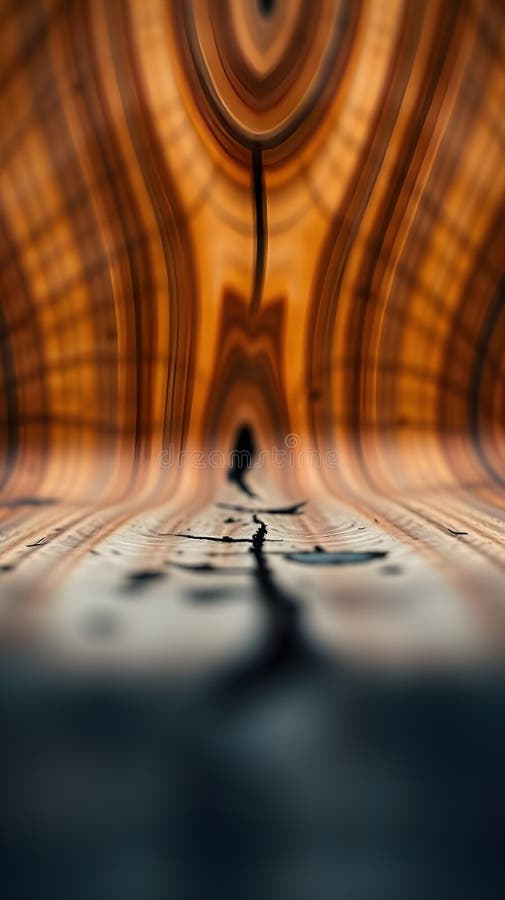 Abstract Patterns of the End Grain of Pieces of Wood Stock Illustration ...