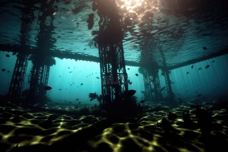 Offshore Oil Drilling Underwater
