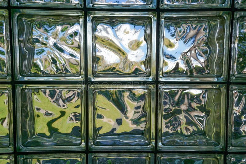 Abstract Patterns in Glass Blocks Stock Photo - Image of modern ...